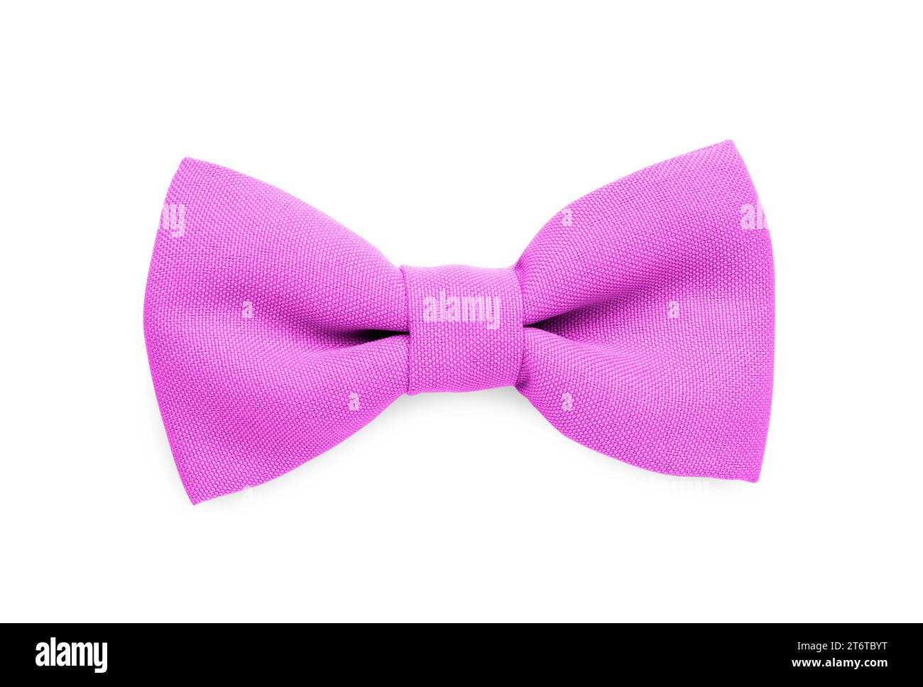 Stylish fuchsia color bow tie isolated on white Stock Photo - Alamy