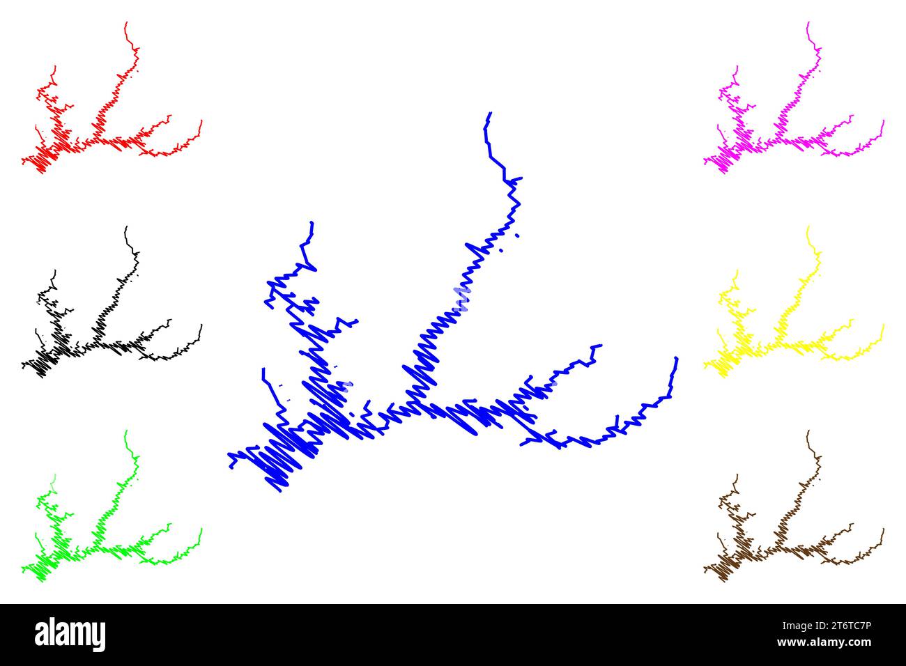Shasta vector outline map vector vectors hi-res stock photography and ...