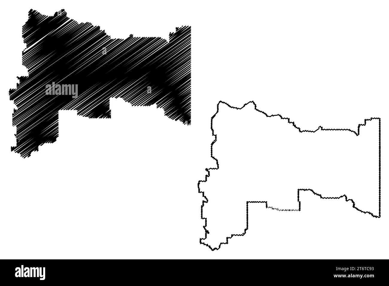 Division No. 10 (Canada, Alberta Province, North America) map vector ...
