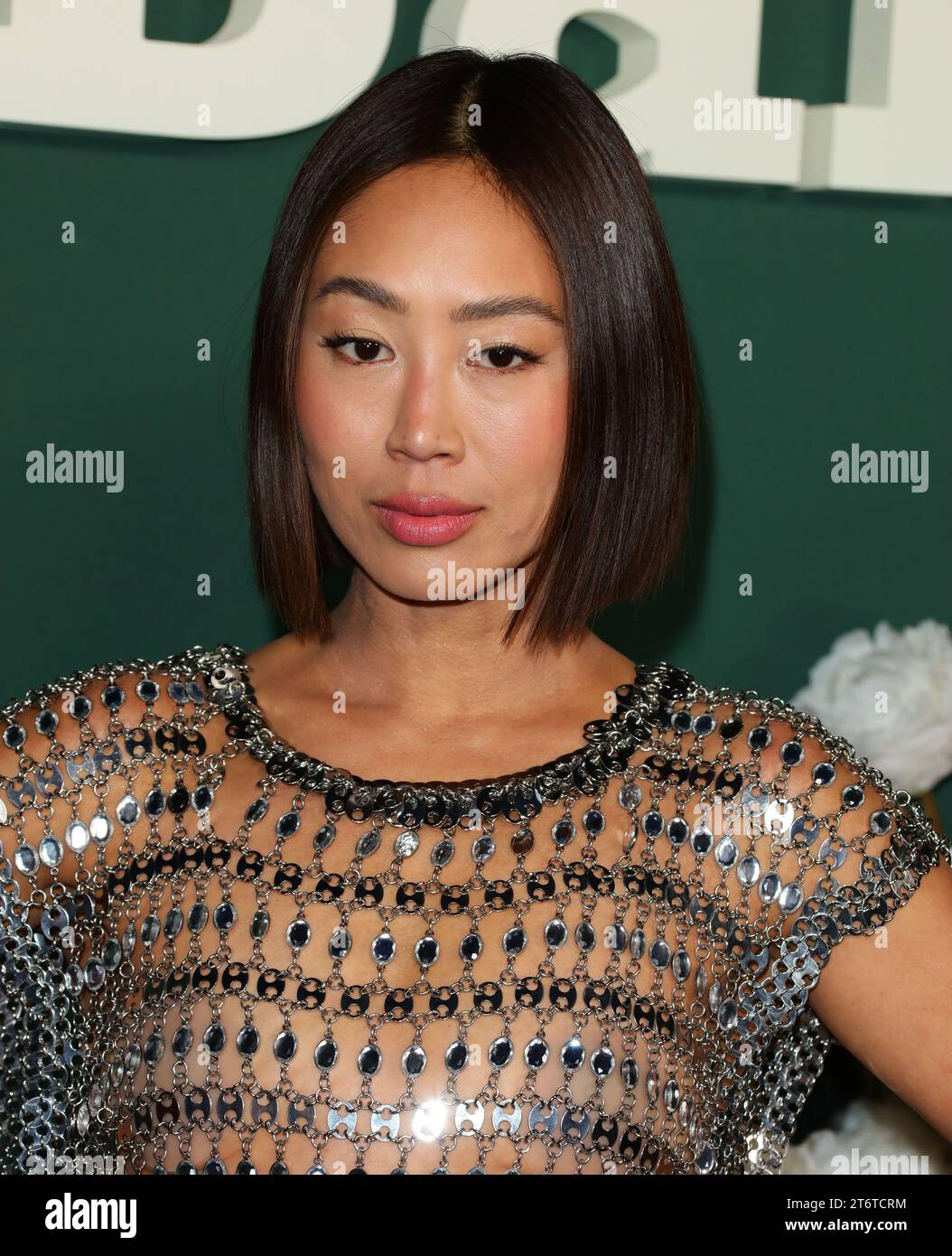 Aimee Song arrives at The 2023 Baby2Baby Gala held at The Pacific ...