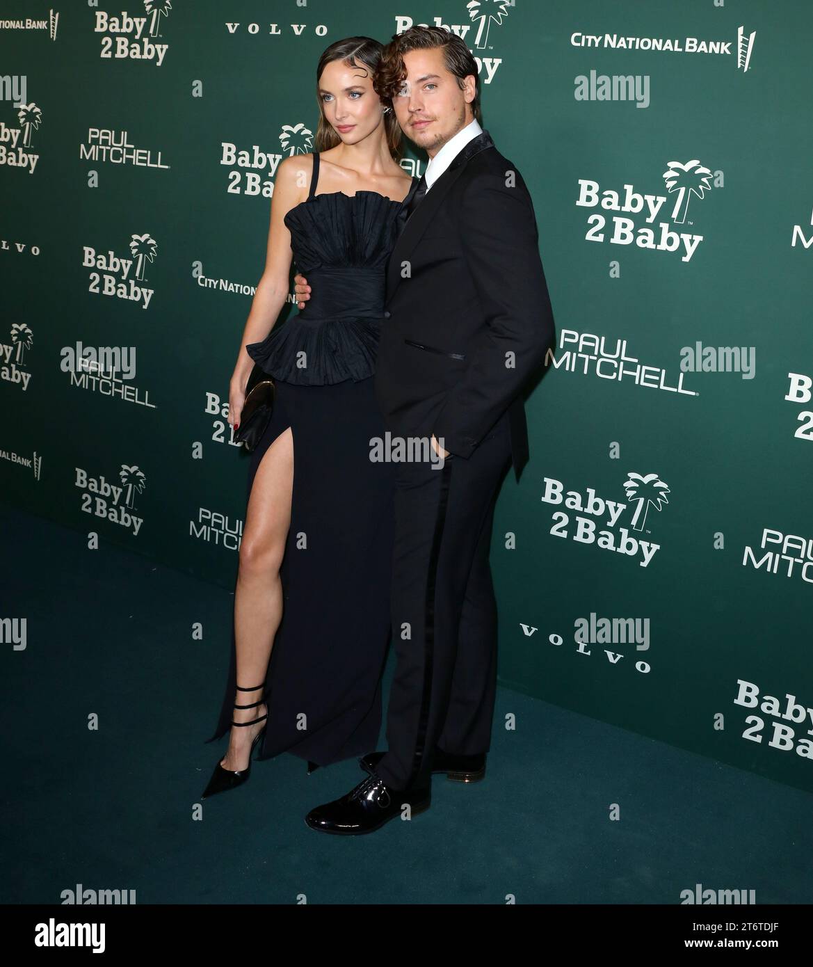 Ari Fournier, Cole Sprouse arrives at The 2023 Baby2Baby Gala held at ...