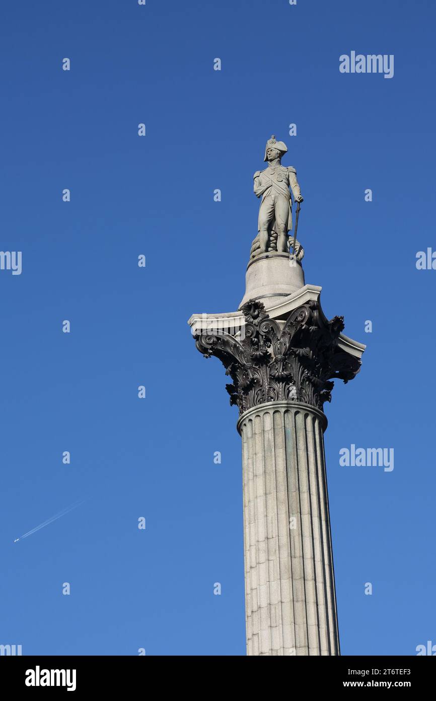London trafalgar square horatio nelson column hi-res stock photography ...