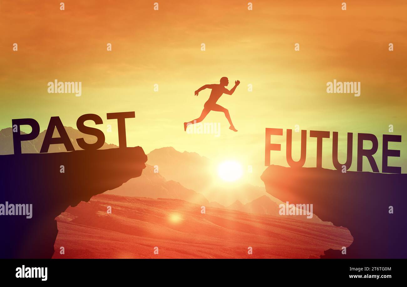 Goals, hopes and aspirations concept. Go ahead and continuously ...