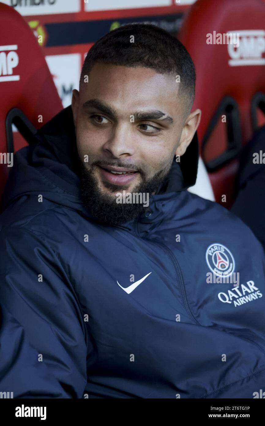 Layvin Kurzawa of PSG during the French championship Ligue 1 football match between Stade de ...