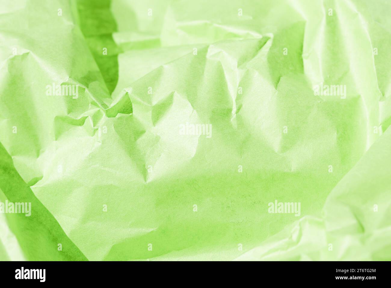 Texture of green crumpled paper Stock Photo - Alamy