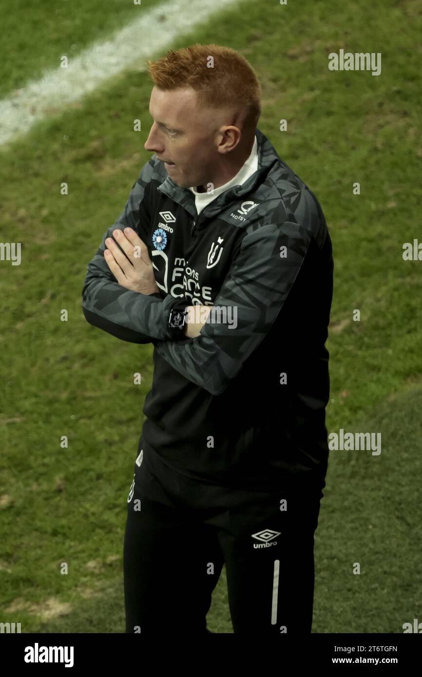 Coach of Stade de Reims Will Still aka William Still during the French ...