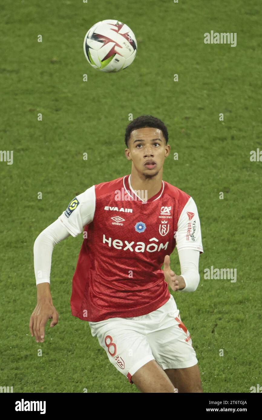 Amir Richardson of Reims during the French championship Ligue 1 ...