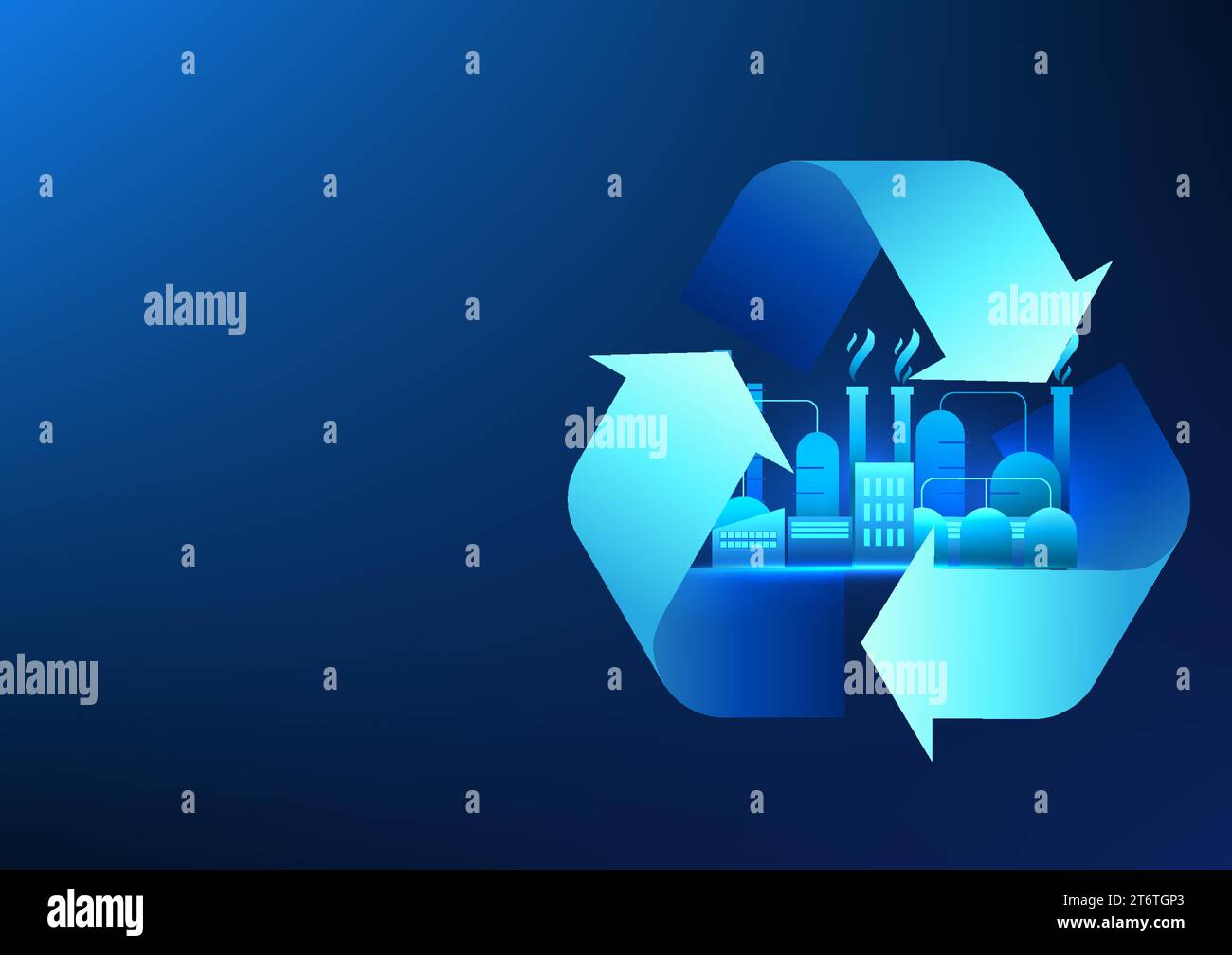 Alternative energy production in industrial Stock Vector Images - Alamy