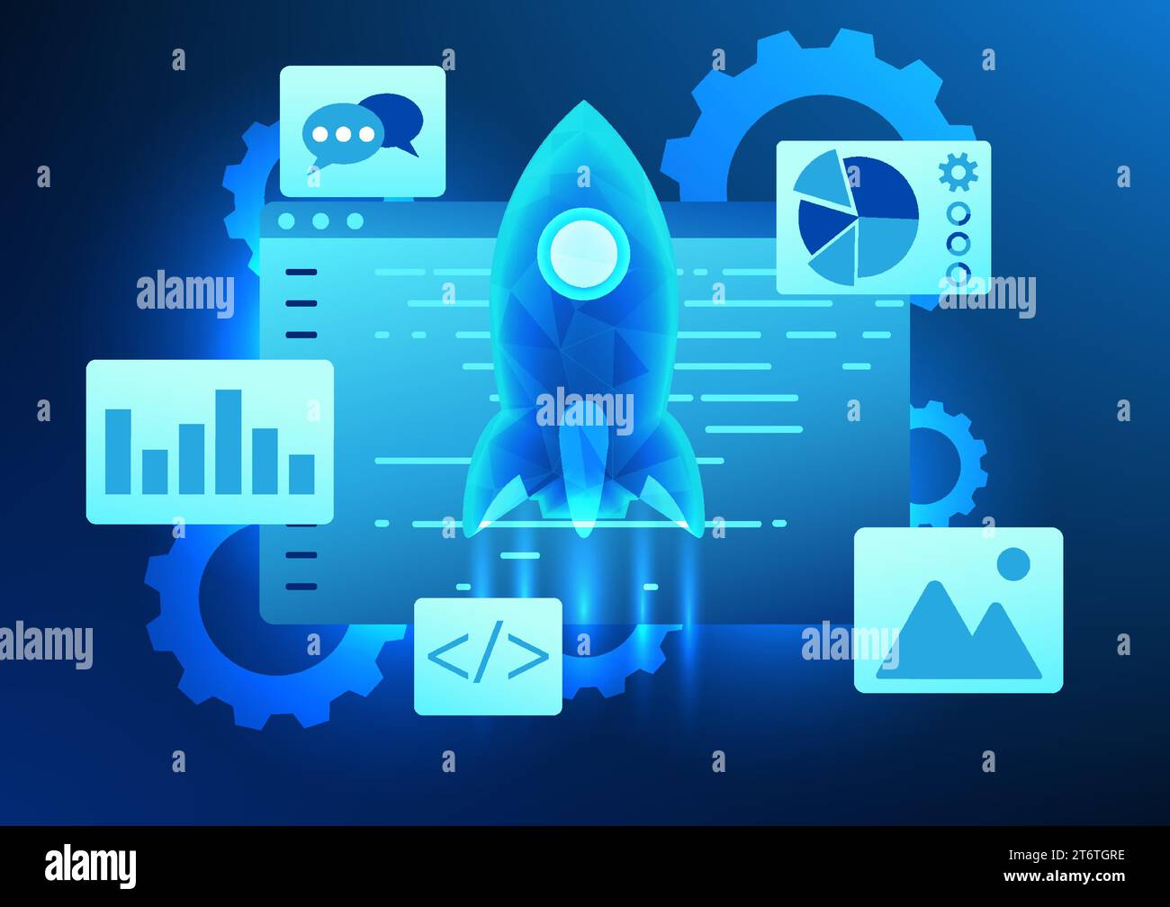 Software technology, a screen showing command code with a screen with ... Software technology, a screen showing command code with a screen with ...