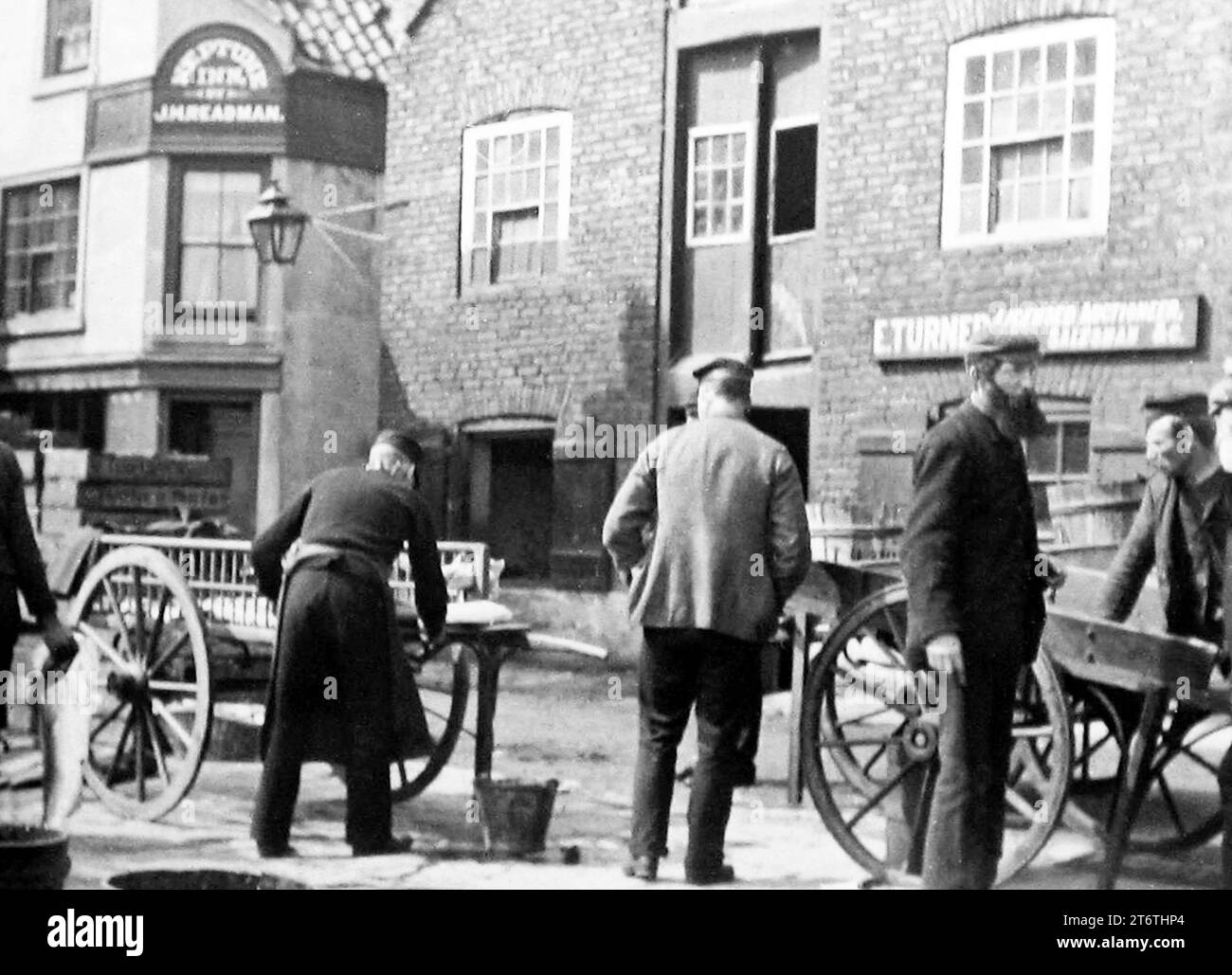 Fish Market, Whitby, Victorian period Stock Photo - Alamy