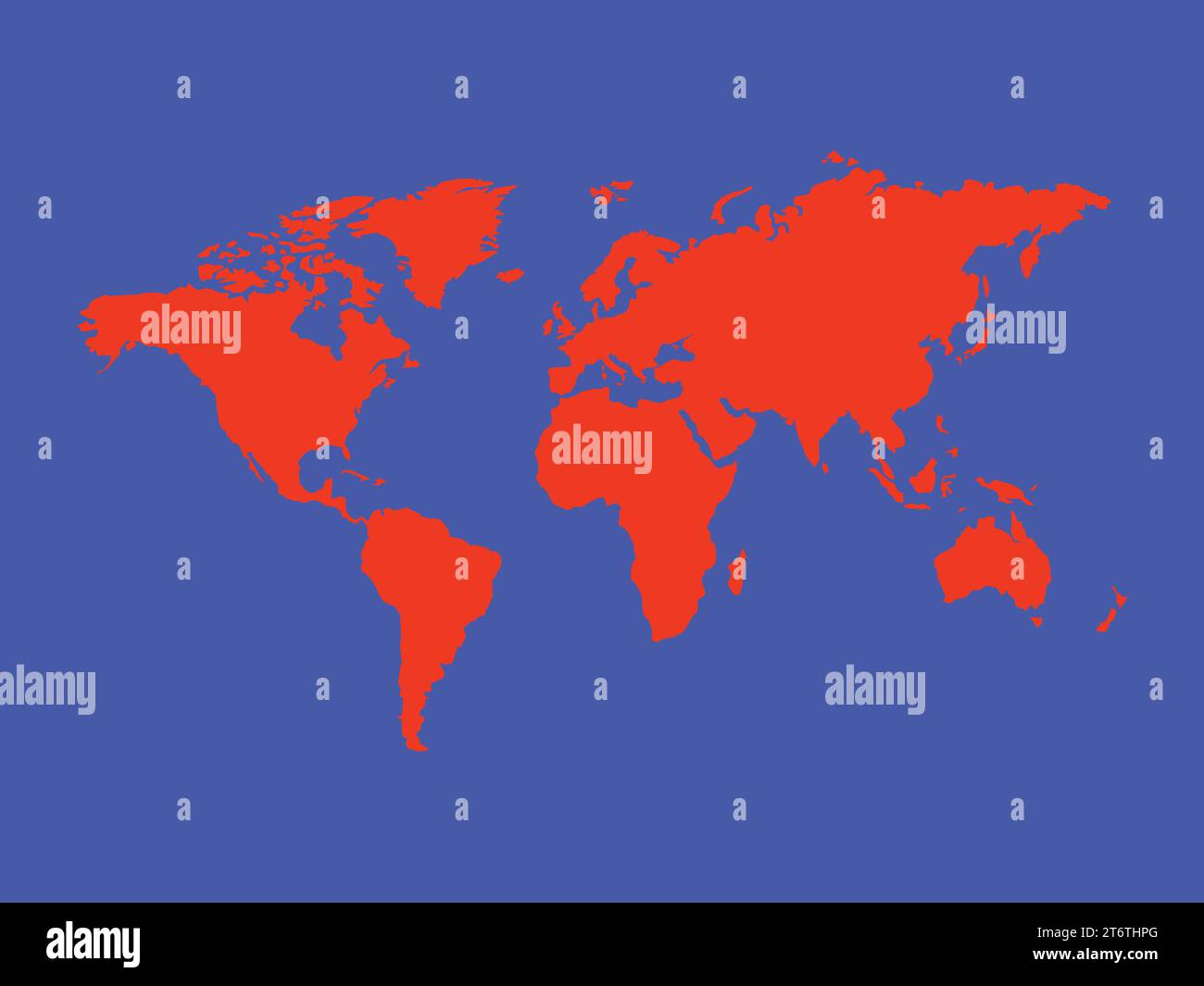 World Map Red and Green Colorful style Vector Illustration Abstract ...