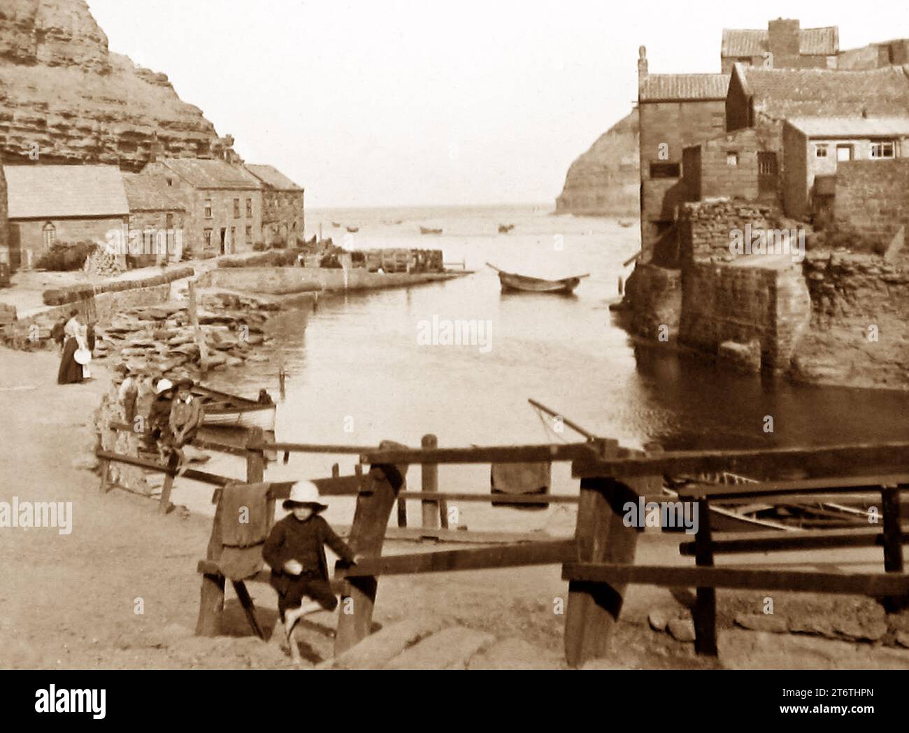 Staithes, Victorian period Stock Photo - Alamy