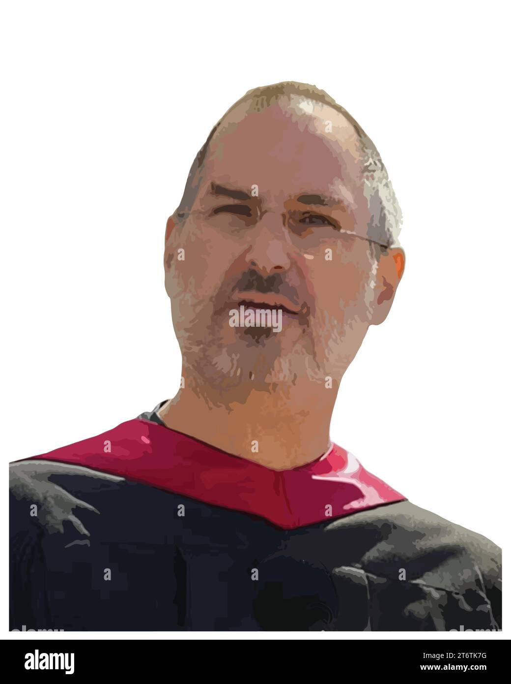 Steve Jobs American business magnate, Vector Illustration Abstract ...