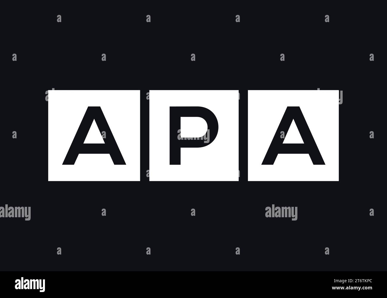 Apa logo design Stock Vector Images - Alamy