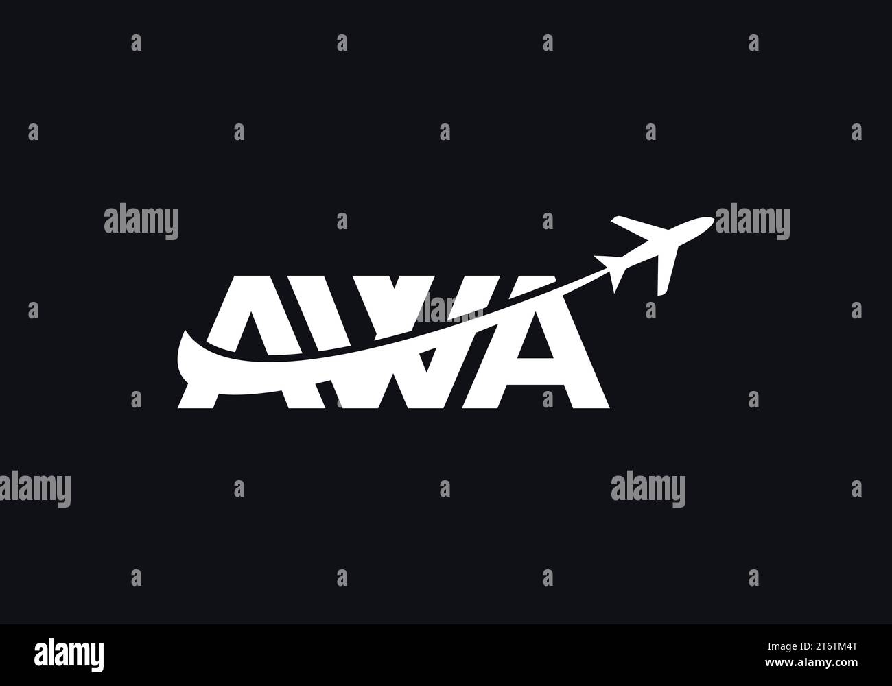 Aircraft vector logo design template hi-res stock photography and ...
