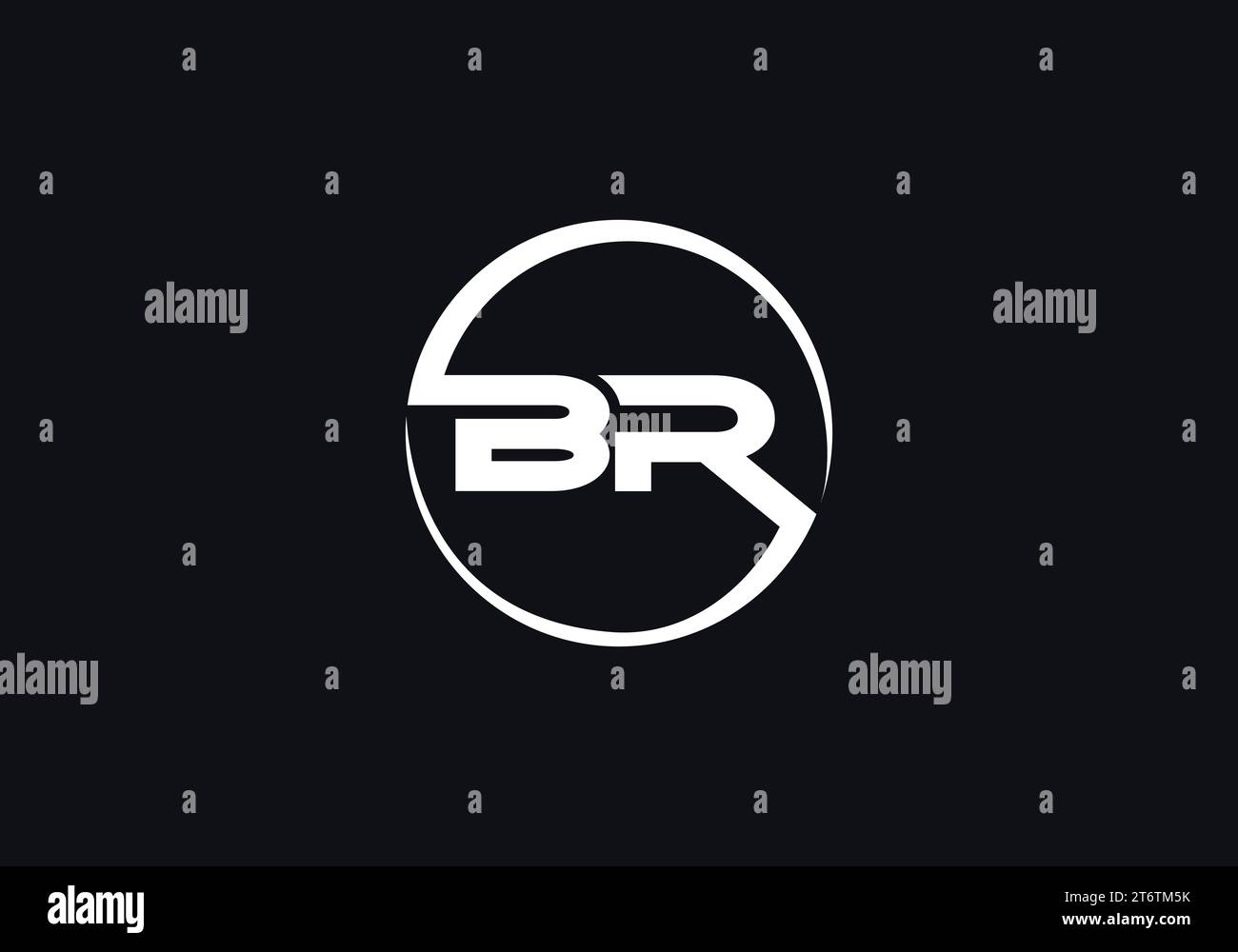 Br logo concept design hi-res stock photography and images - Alamy