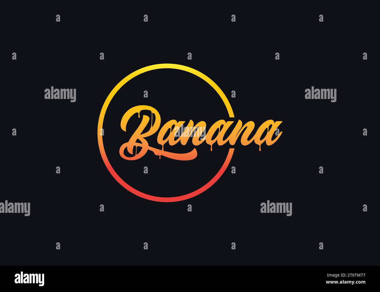 Initial banana text hi-res stock photography and images - Alamy