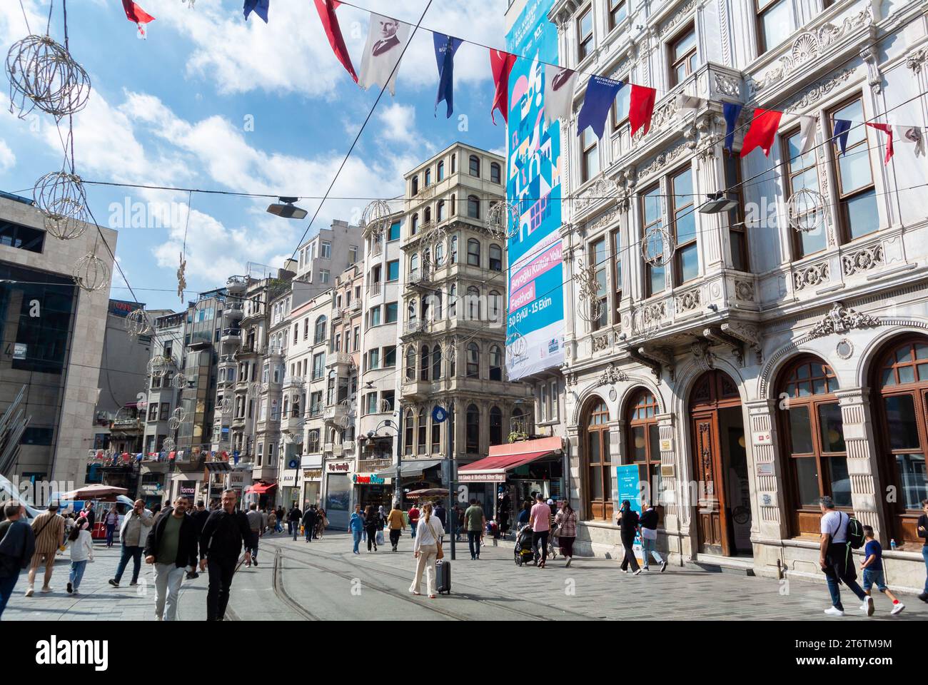 Istanbul, Turkey, İstiklal Avenue or Independence Avenue(Turkish ...