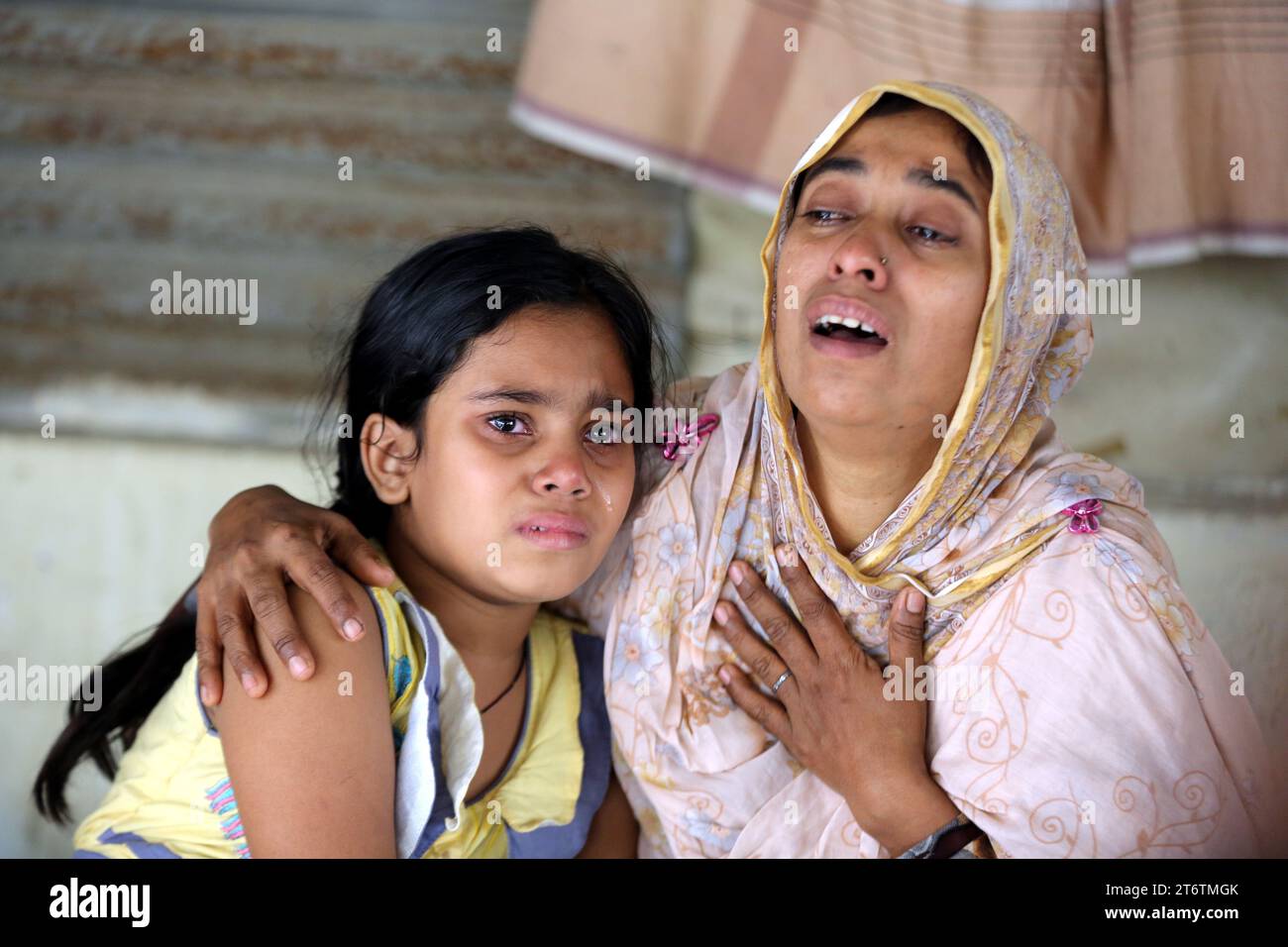 November 12, 2023, Dhaka, Wari, Bangladesh: Nargis Parvin, the wife of ...