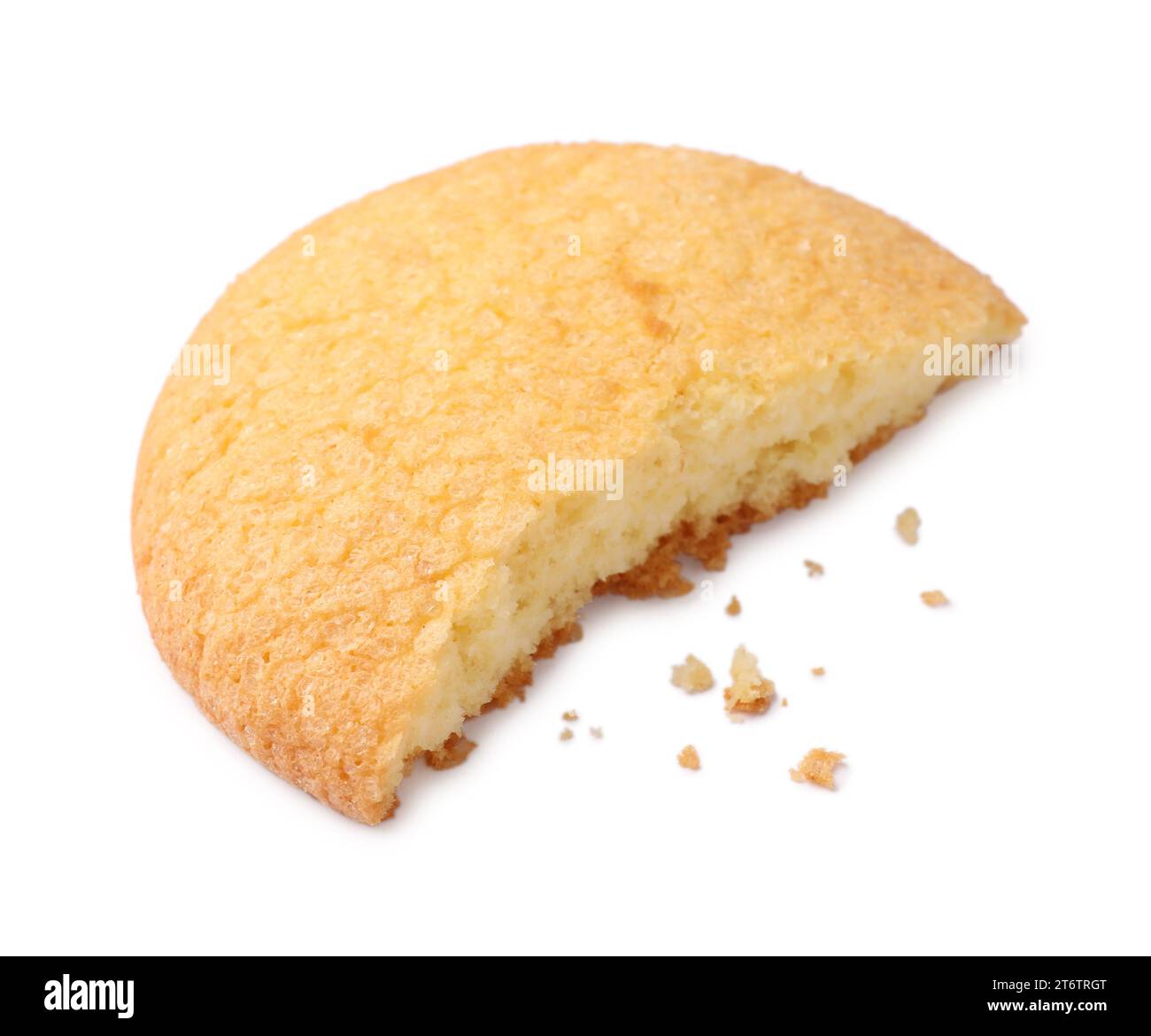 Broken tasty Danish butter cookie isolated on white Stock Photo - Alamy