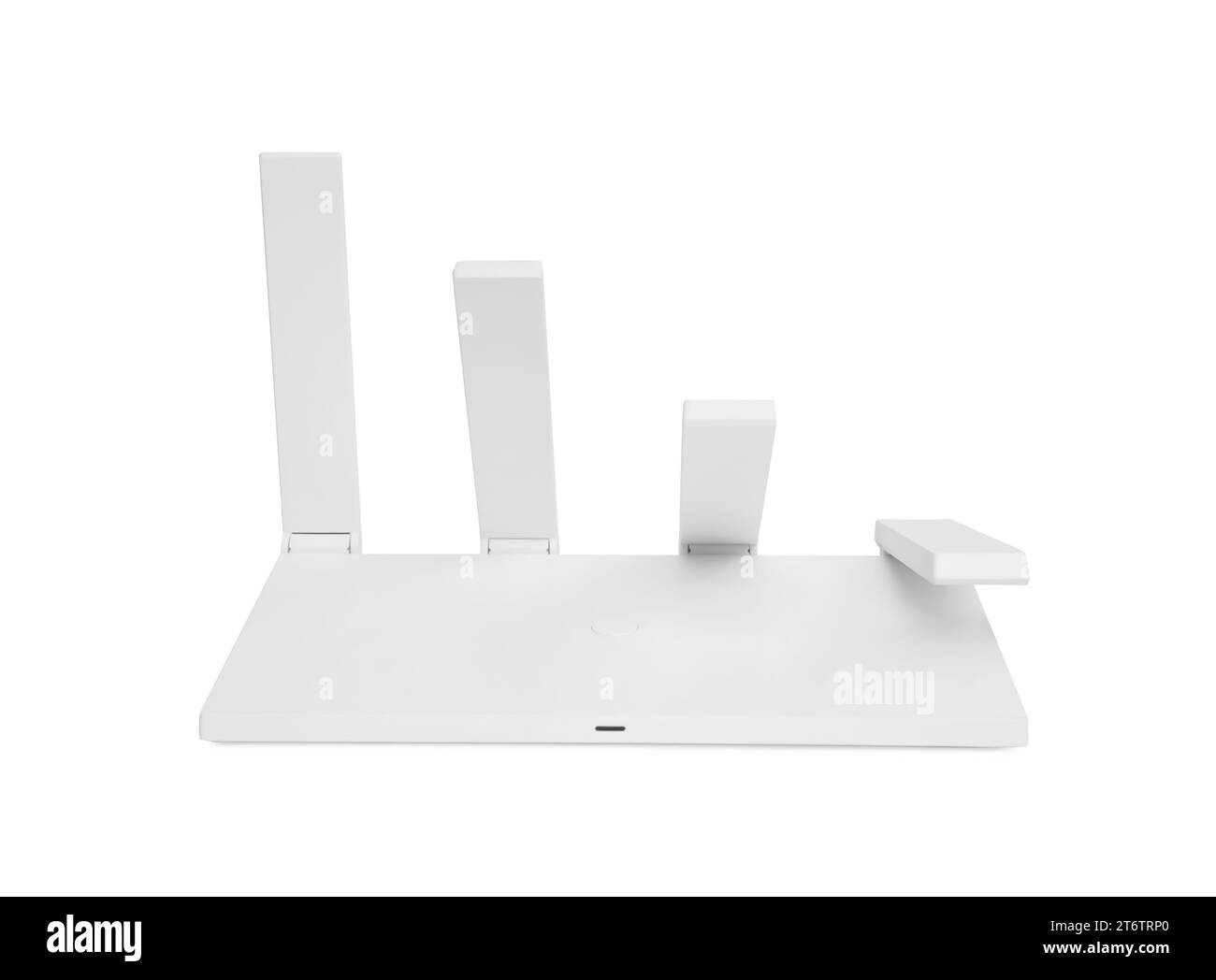 One modern Wi-Fi router isolated on white Stock Photo - Alamy