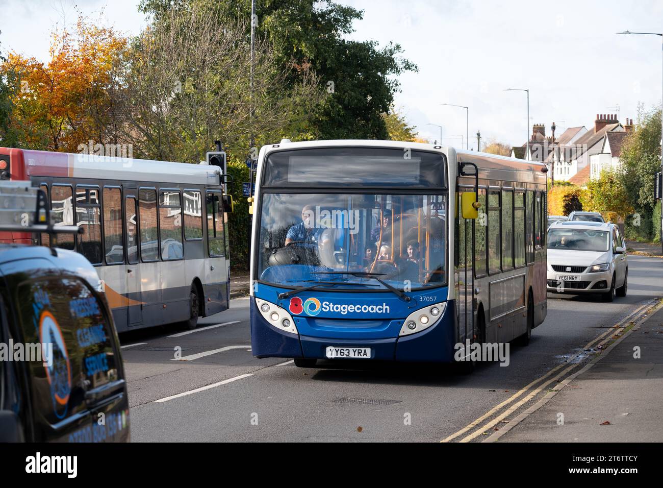 Stagecoach buses, Stratford-upon-Avon, Warwickshire, England, UK Stock ...