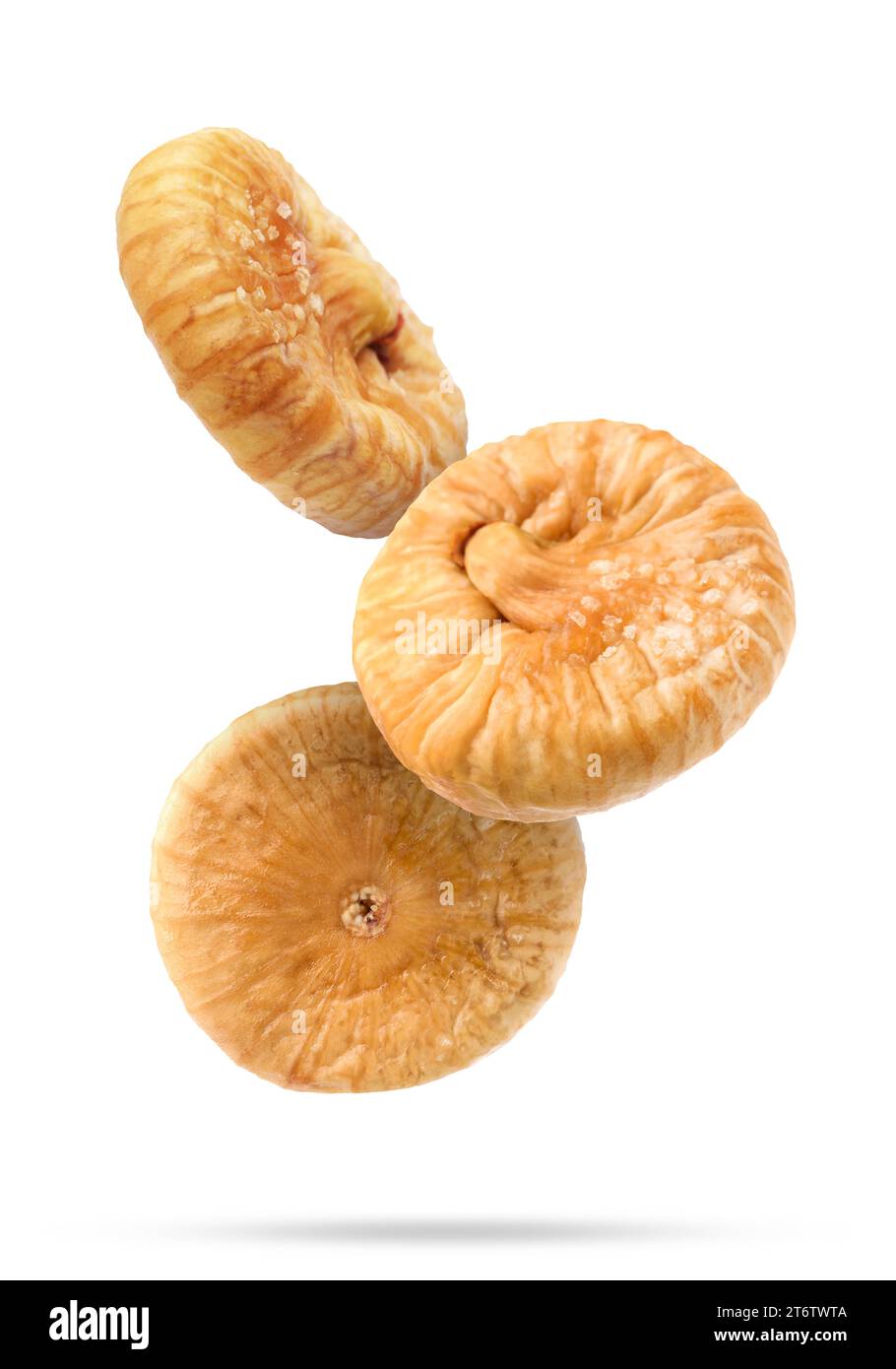Dried figs falling on white background. Exotic fruit Stock Photo - Alamy