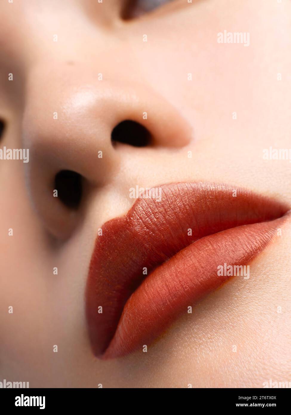 Asian women's faces are beautified with cosmetics, faces for ...