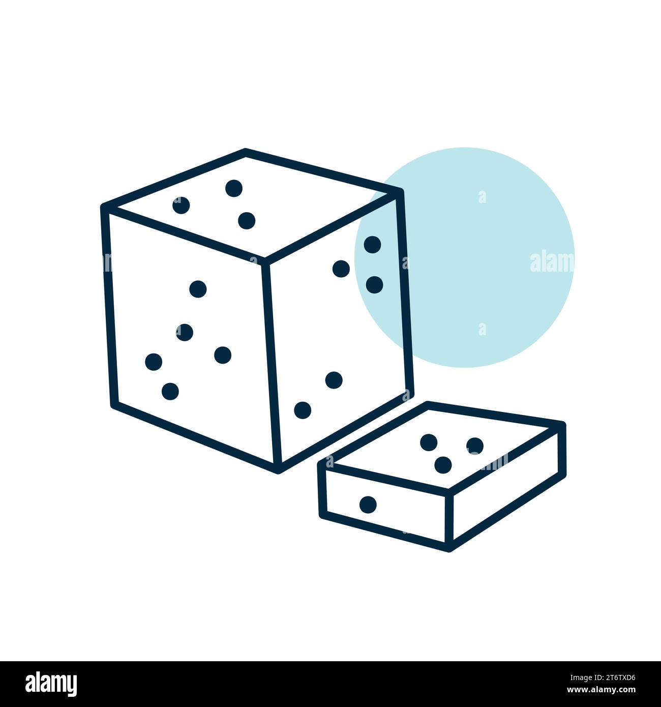 Feta cubes Stock Vector Images - Alamy