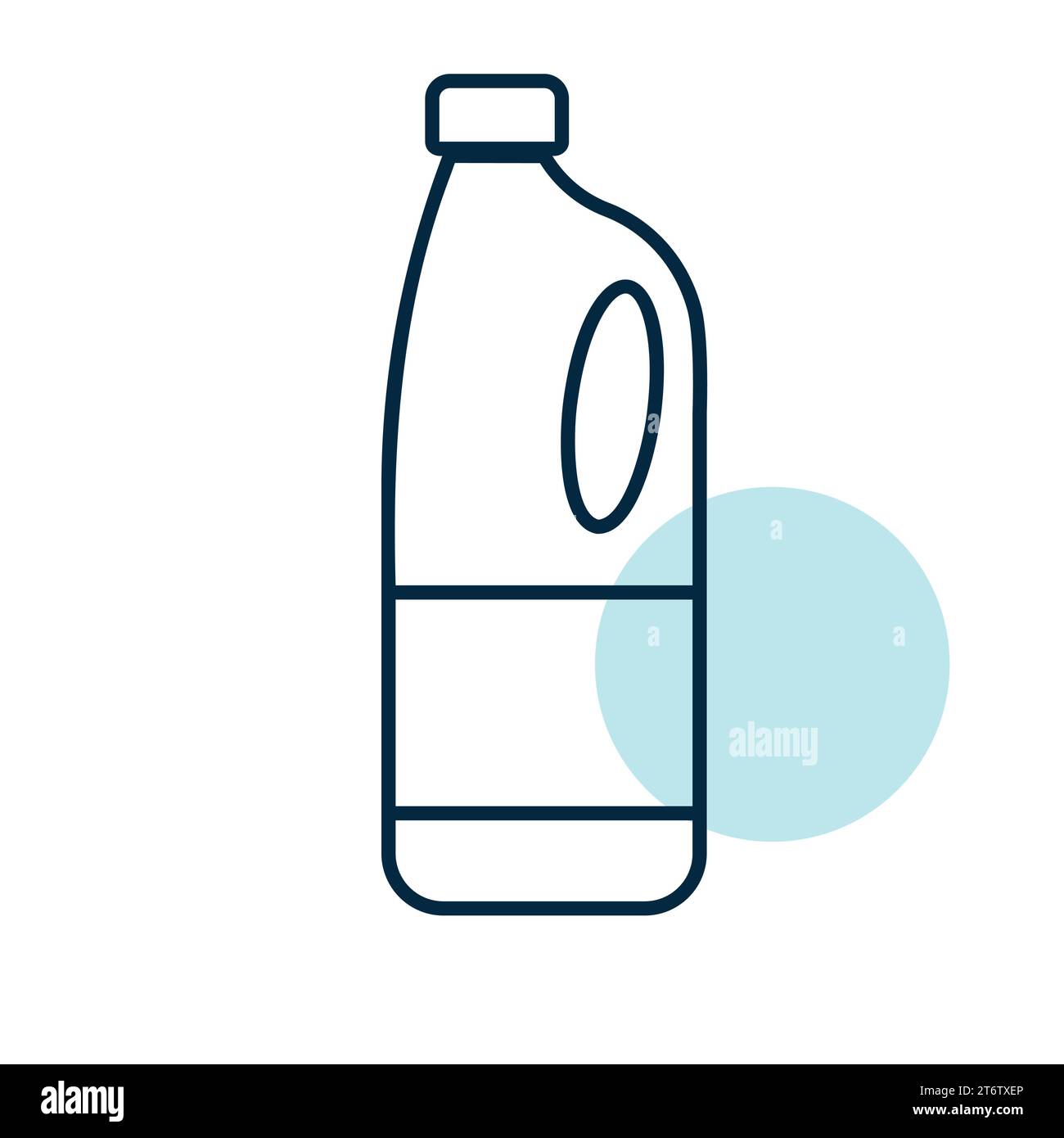 Milk plastic bottle vector icon. Dairy product sign. Graph symbol for ...