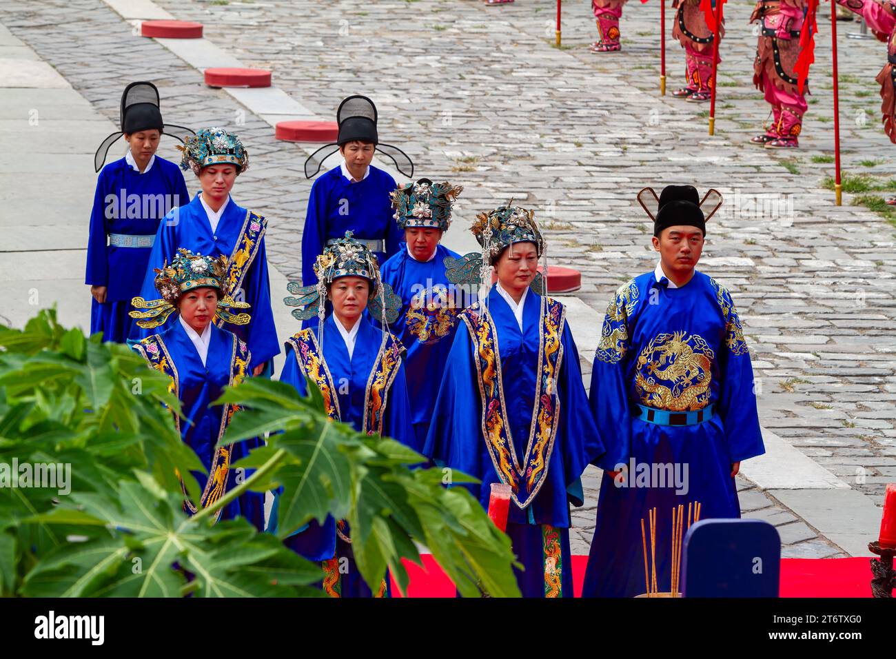 Ceremony at the Ming Tombs near Beijing in China Stock Photo - Alamy