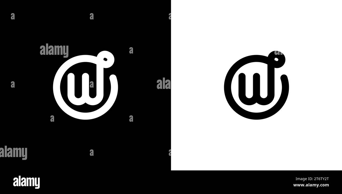 W logo Black and White Stock Photos & Images - Alamy