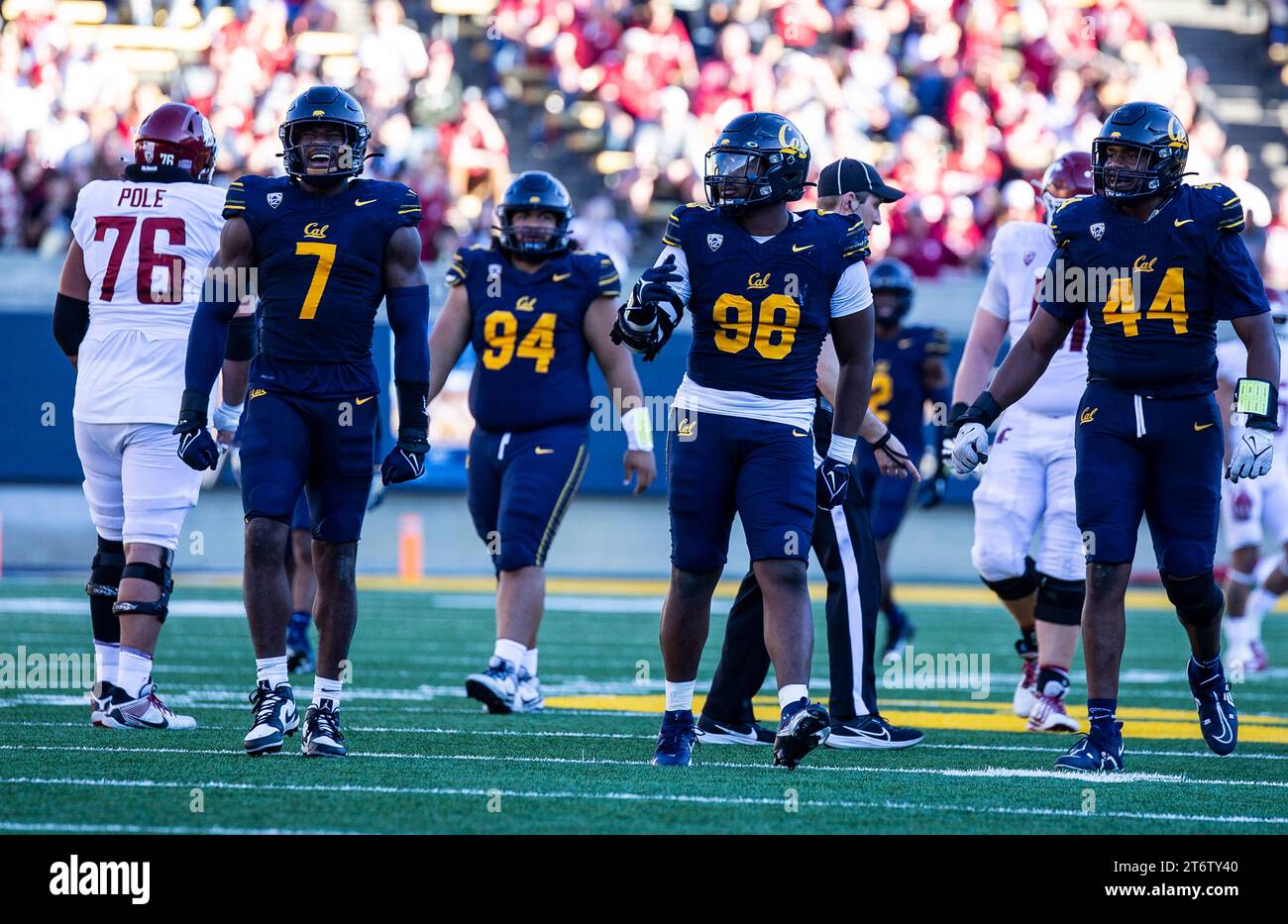 November 11, 2023 Berkeley, CA U.S.A. California linebacker David Reese ...