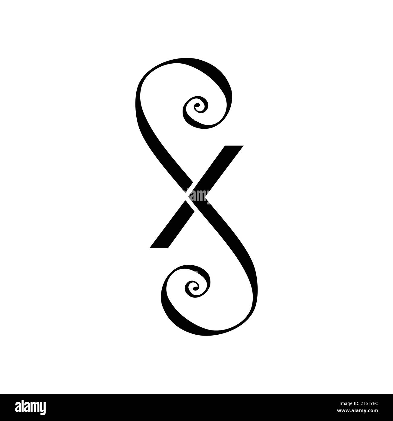 X logo, X monogram, initials X icon, letter X logo, elegant, icon ...