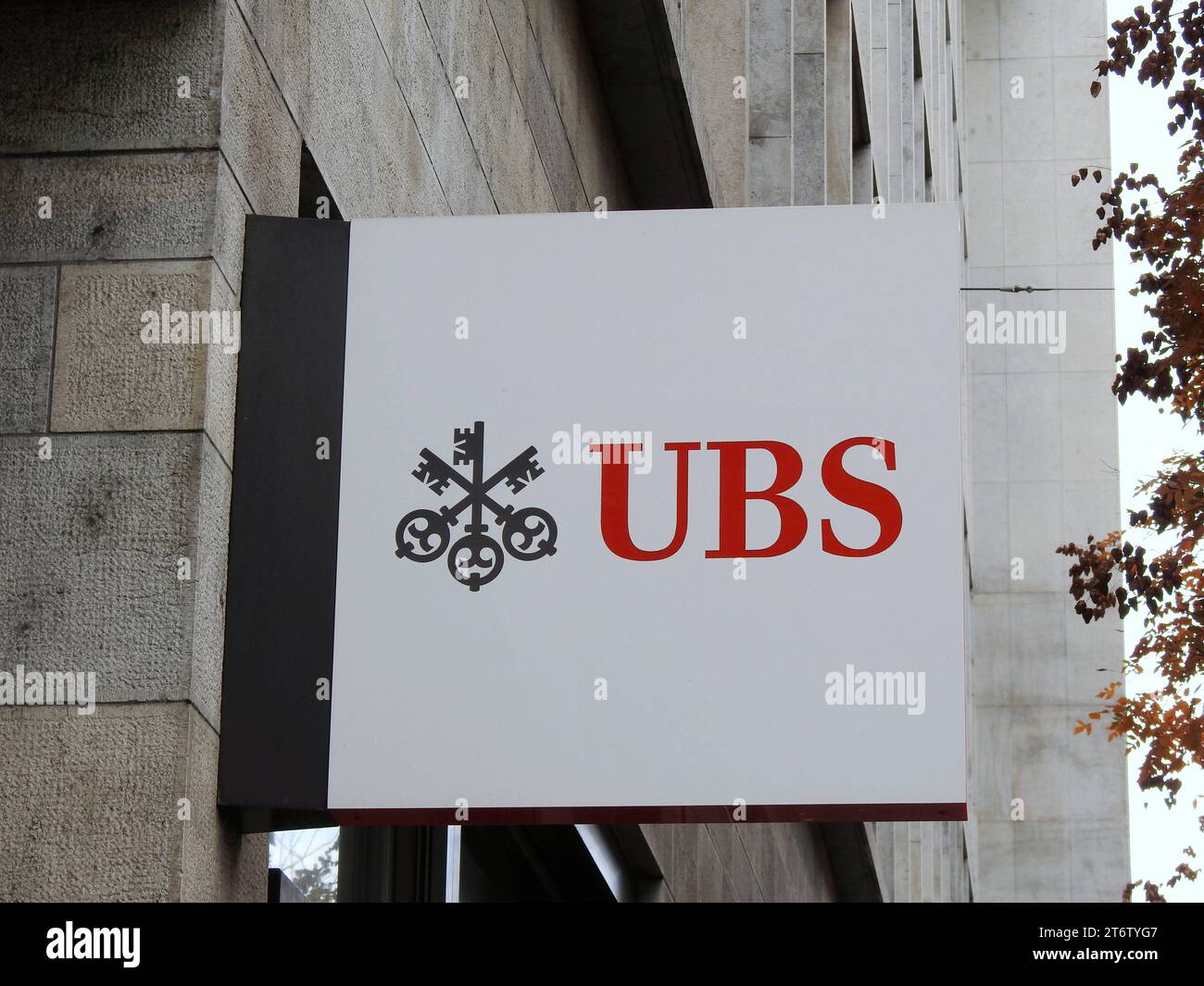 Foto Manuel Geisser 10.10.2023 Zuerich Schweiz. Bild : Bank UBS an der ...