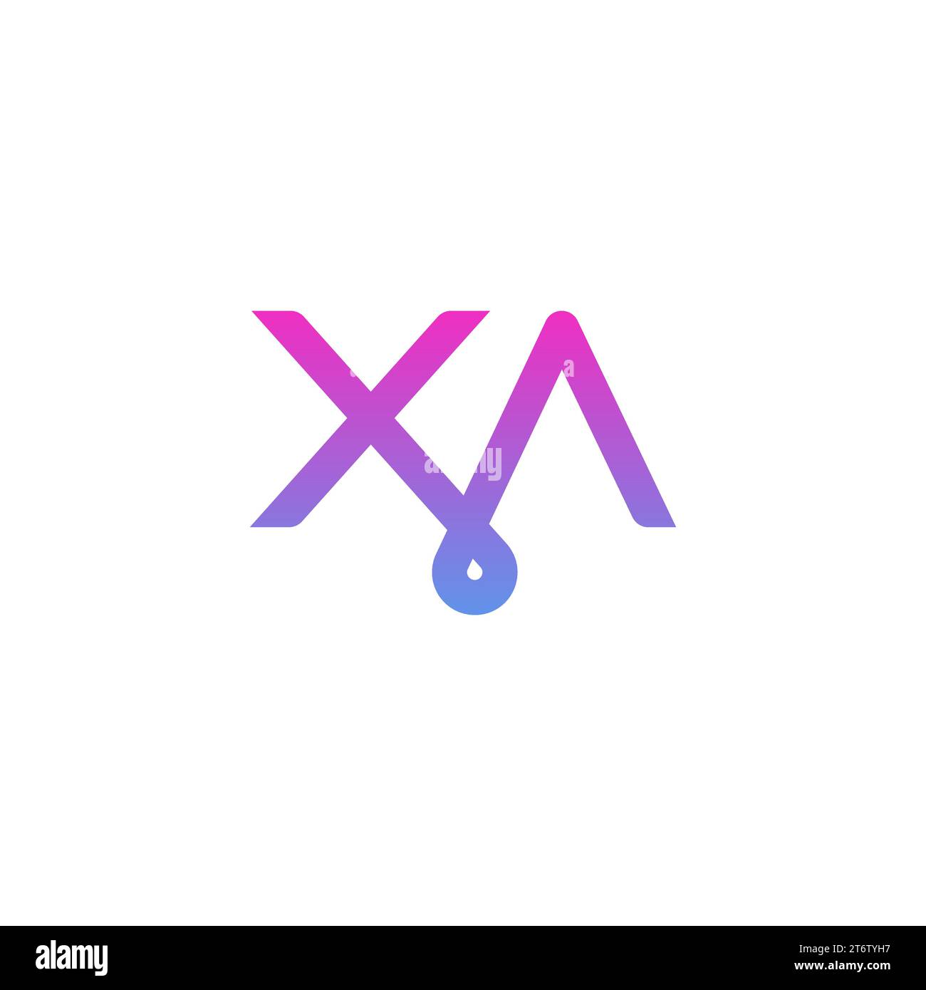 Xa letter design Stock Vector Images - Alamy