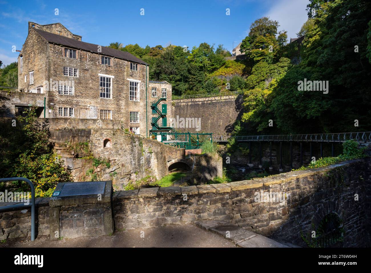The Torrs Riverside Park at New Mills, Derbyshire, England. Torr Vale ...