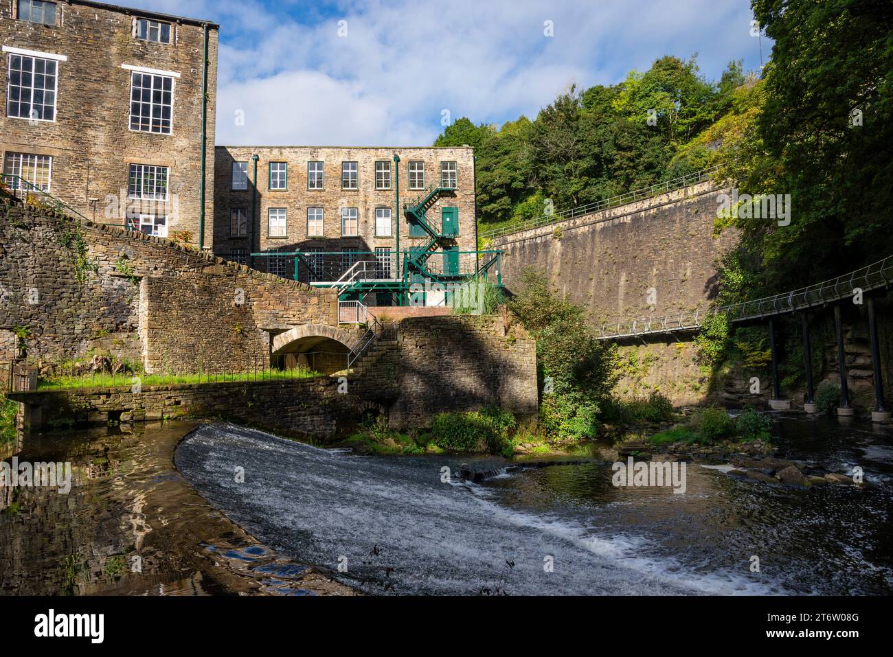 The Torrs Riverside Park at New Mills, Derbyshire, England. Torr Vale ...