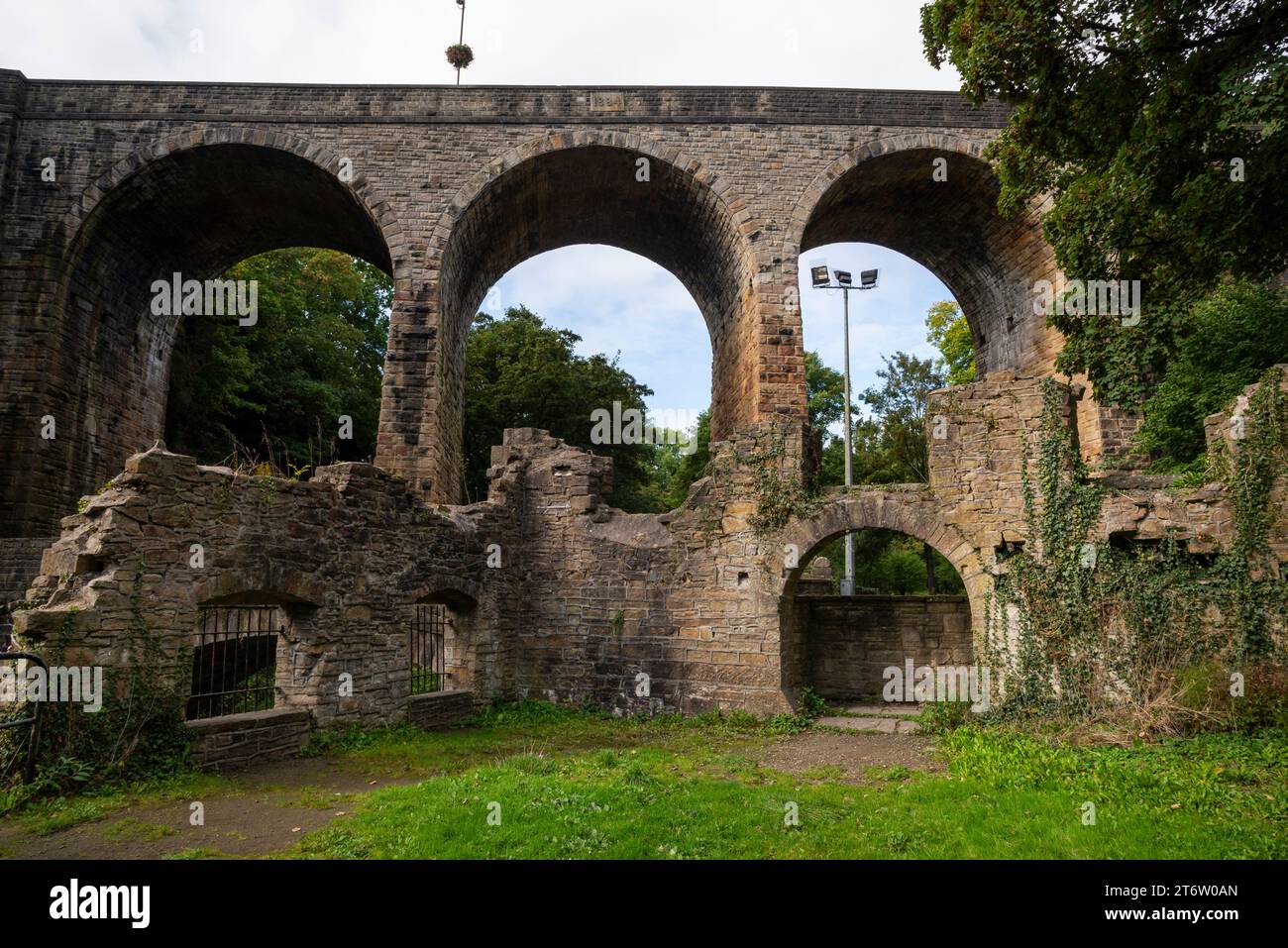 The Torrs Riverside Park at New Mills, Derbyshire, England Stock Photo ...