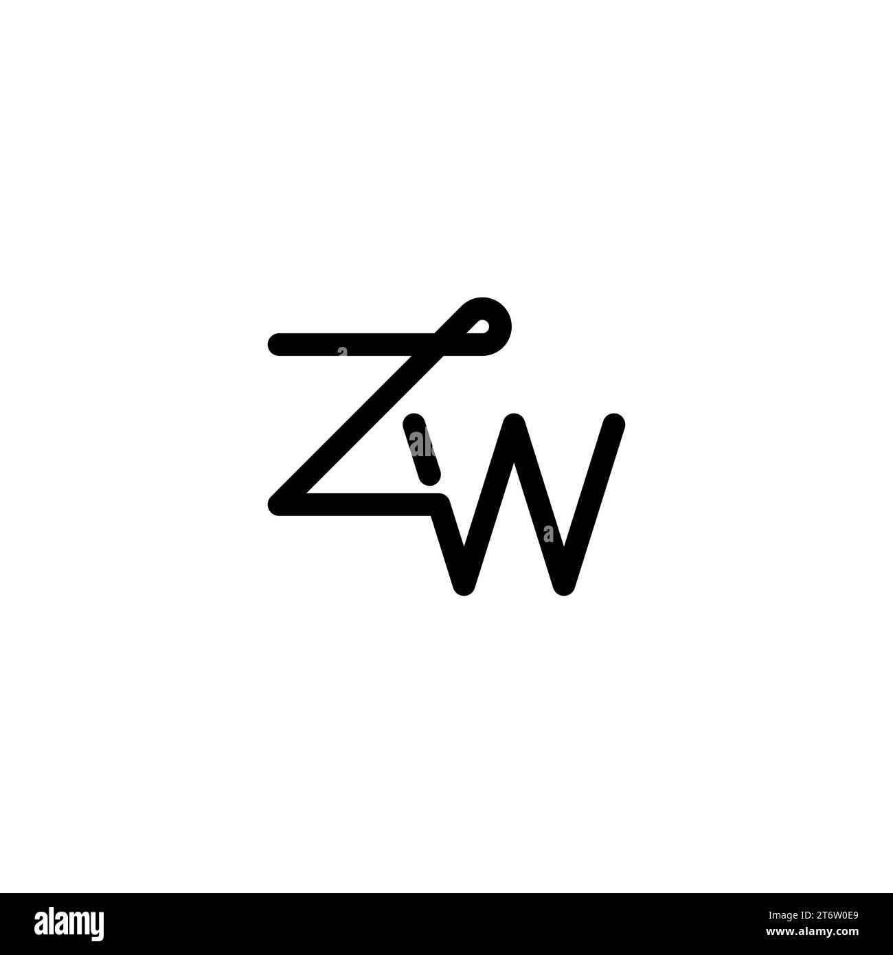 ZW logo, ZW Monogram, Initial ZW Logo, Letter ZW logo, Icon, Vector ...