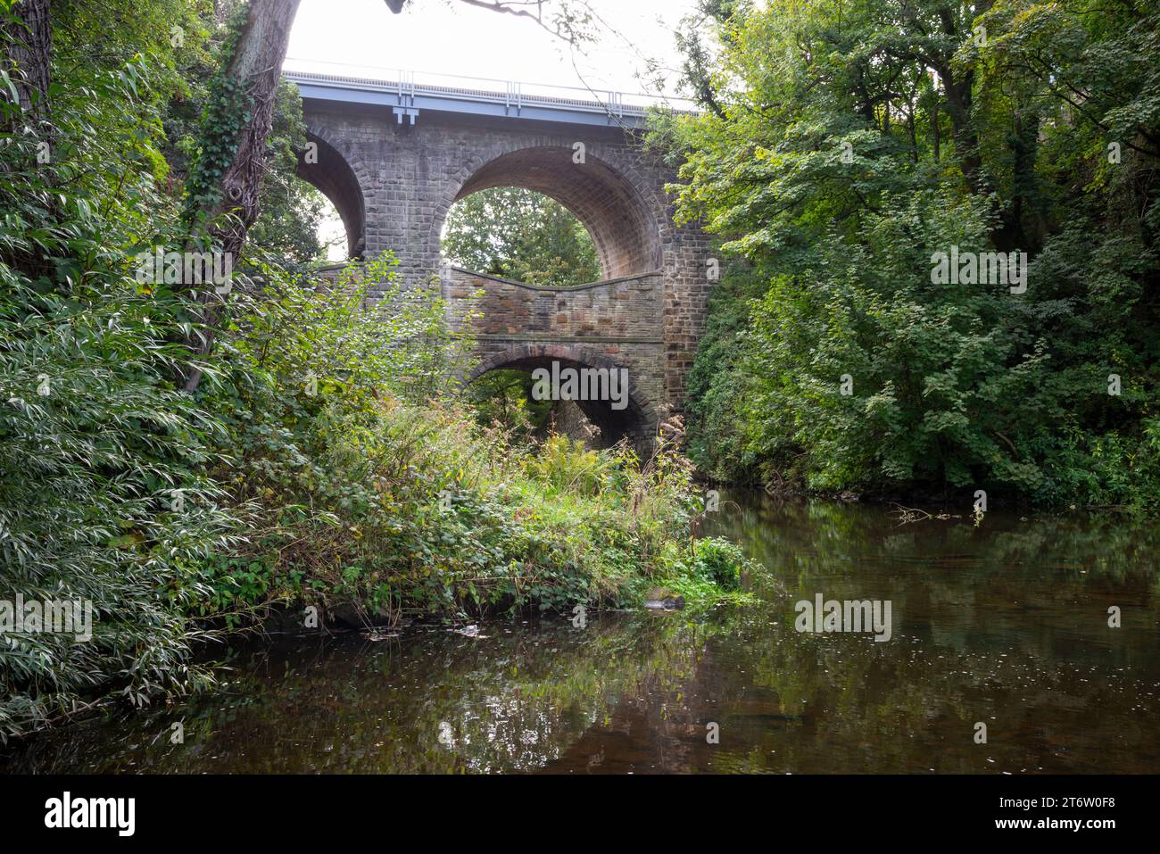 The Torrs Riverside Park at New Mills, Derbyshire, England Stock Photo ...
