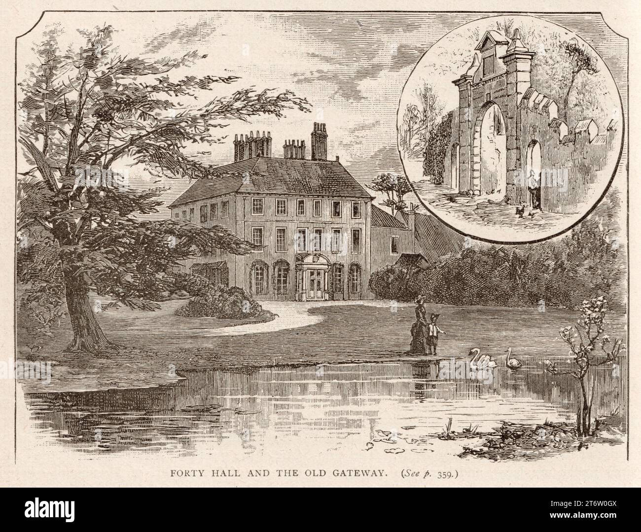 Forty hall and the old gateway hi-res stock photography and images - Alamy