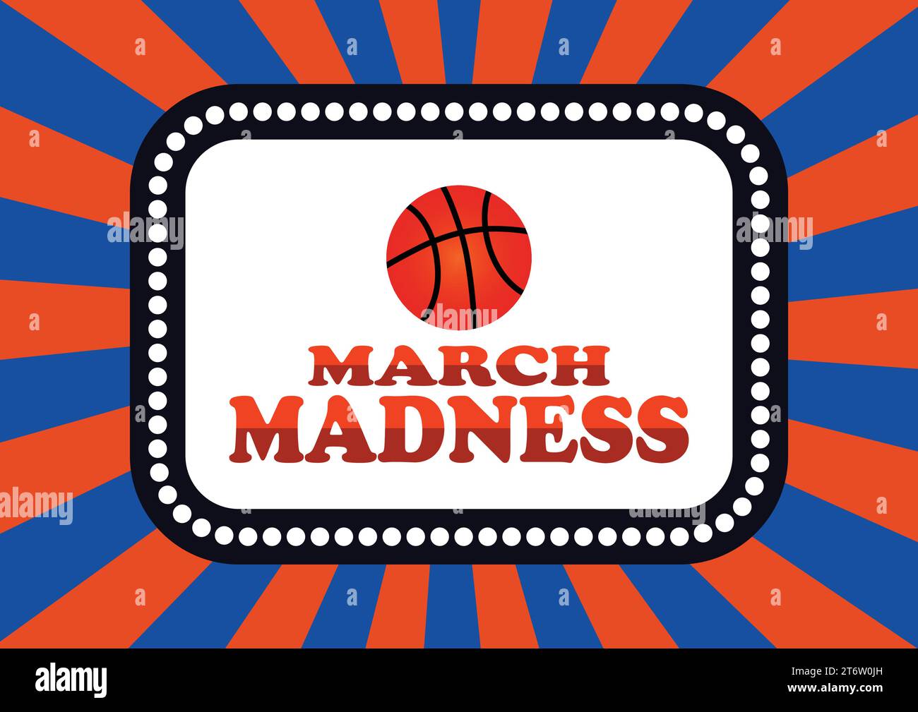 March Madness Vector illustration. Played each spring in the United ...