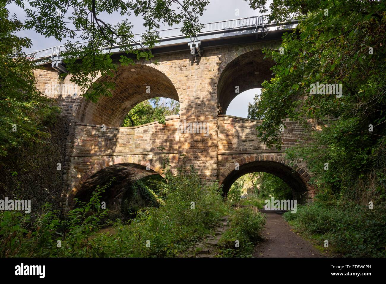 The Torrs Riverside Park at New Mills, Derbyshire, England Stock Photo ...
