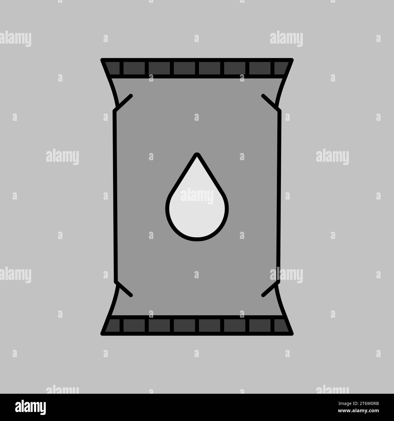 Plastic packaging for milk vector grayscale icon. Dairy product sign ...