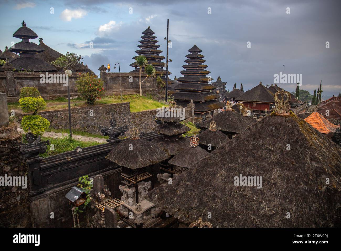 The Besakih Temple on Mount Agung Volcano. The holiest and most ...