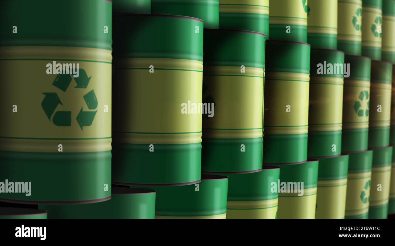 Recycling ecology reuse barrels in hi-res stock photography and images ...