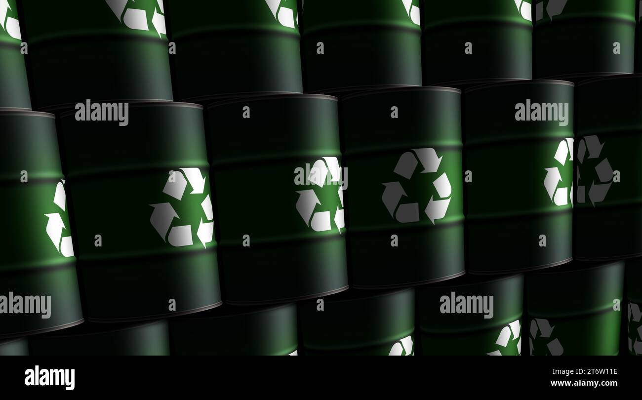 Recycling ecology reuse barrels in hi-res stock photography and images ...