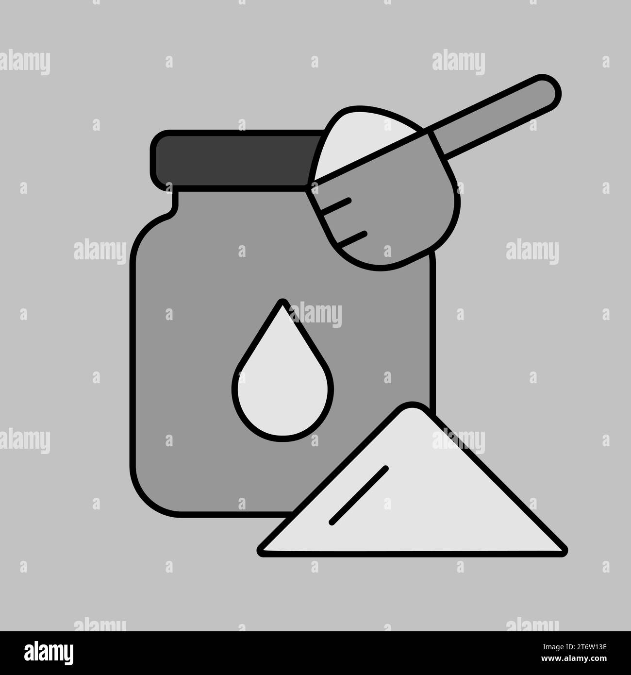 Scoop baby milk Stock Vector Images - Alamy