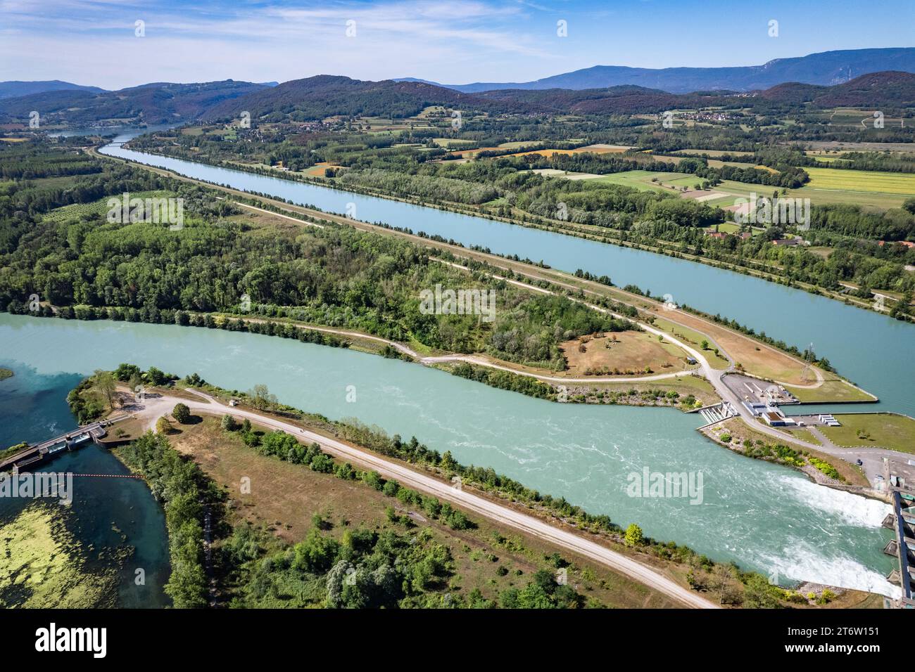Canal de savieres in chanaz hi-res stock photography and images - Alamy